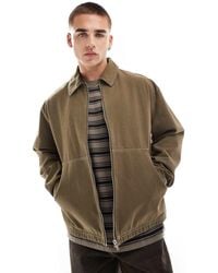 ASOS Knitted Tank With Contrast Texture Stitch in Green for Men | Lyst UK