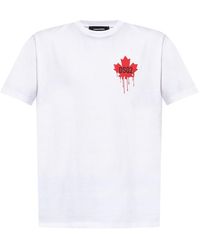 DSquared² Small Headquarters Logo T-Shirt Cotton in Black for Men | Lyst UK