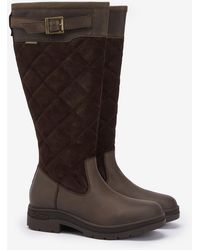 Barbour Ingrid Boots in Brown | Lyst UK
