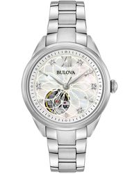 Bulova 98L314 Ladies Millennia Watch in Black | Lyst UK