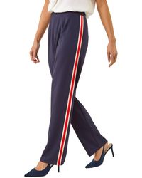 Roman Petite Side Seam Stretch Trouser in Blue | Lyst UK