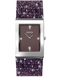 Seksy 2724 Ladies Sparkle Watch in Natural | Lyst UK