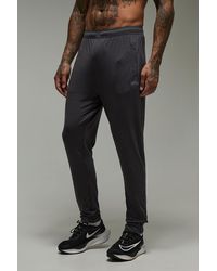 BoohooMAN Active Gym Essentials Stretch Tapered Jogger in Blue for Men ...