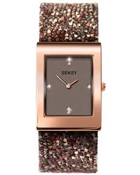 Seksy 2724 Ladies Sparkle Watch in Natural | Lyst UK