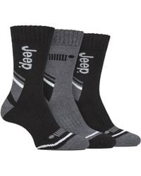 Jeep 3 Pack Work Boot Socks in Black for Men | Lyst UK