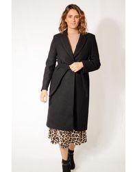 Secret Label Longline Blazer Coat in Red | Lyst UK
