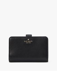Kate Spade Disney X Minnie Medium Compact Bifold Wallet in White | Lyst UK