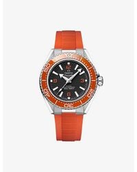 Omega Seamaster Planet Ocean 600M Stainless-Steel Watch 42Mm in Orange ...