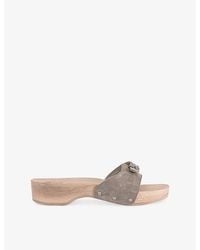 Scholl Pescura Cameron Leather Mules in Red | Lyst UK