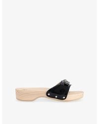Scholl Pescura Cameron Suede Mules in Natural | Lyst UK