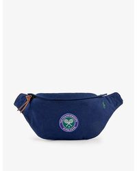 Polo Ralph Lauren X Wimbledon Tennis-badge Cotton-canvas Duffle Bag in Blue for Men | Lyst