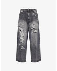 Jaded London Colossus Brand-Appliquéd Relaxed-Fit Jeans in Jaded London Colossus Brand-Appliquéd Relaxed-Fit Jeans in