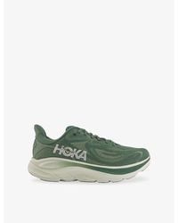 Deckers Hoka Clifton 10 Mesh Low-Top Trainers in Grey for Men | Lyst UK