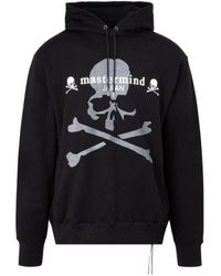 Mastermind Japan Skull Print Velvet Hoodie in Black for Men Mastermind Japan Skull Print Velvet Hoodie in Black for Men