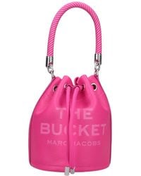 Marc Jacobs Drawstring Pull Closure Bucket Bag in Black | Lyst