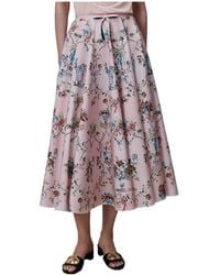 Dior Iviera Mid-Length Flared Skirt in Blue | Lyst UK
