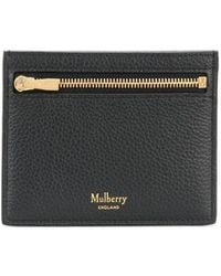 Mulberry Logo-Print Wallet in Blue | Lyst UK