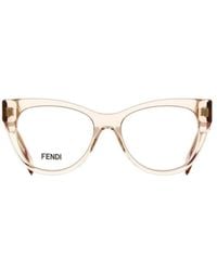 Fendi Cat-Eye Frame Glasses | Lyst UK
