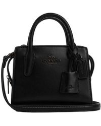 COACH Logo Mini Shoulder Bag in Natural | Lyst