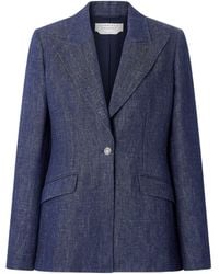 Gabriela Hearst Levia Linen-Twill Blazer in Red | Lyst UK
