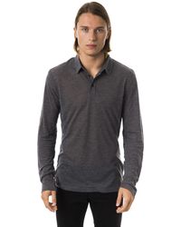 Byblos Long Sleeve Korean Collart-shirt in Army (Green) for Men | Lyst
