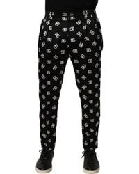 Dolce & Gabbana White Logo Skinny Leg Dress Men Trouser Pants in Grey ...