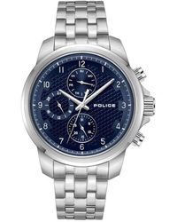 Police Stainless Steel Bracelet Watch in Blue for Men | Lyst UK