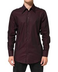Dolce & Gabbana Formal Shirts in Purple for Men | Lyst UK