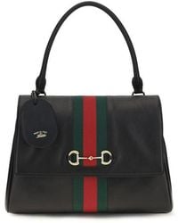 Gucci Black Calf Leather Bos Taurus Handbag | Lyst UK