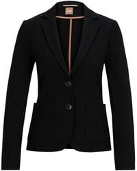 BOSS Jori1 Slim Fit Jacket in White | Lyst
