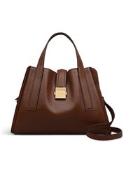 Radley Sloane Mews Ziptop Satchel Bag in Black | Lyst