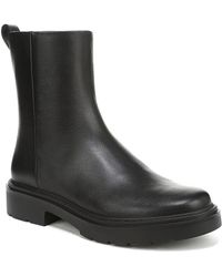 Vince Parvin Leather Short Boot in Black | Lyst