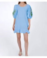 FANM MON Bomba Dress In Baltic Sea in Blue | Lyst