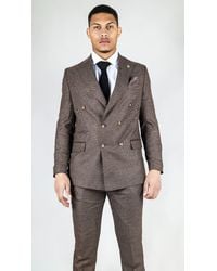 Oliver Tweed Classic Double Breasted 2-Piece Suit in Blue for Men | Lyst