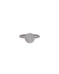 DISC Square Ring in Black | Lyst