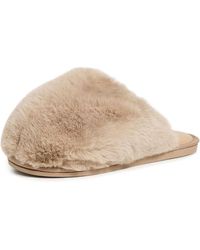 Free People Snowball Slippers, Snow Faux Fur in White | Lyst