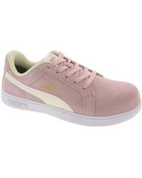 PUMA Iconic Low Suede Toe Cap Work & Safety Shoes in Black | Lyst