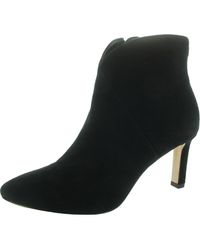 Ralph Lauren Isabelle Zipper Leather Ankle Boots in Black | Lyst