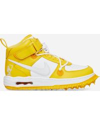 Nike Air Force 1 Mid X Off-white in Yellow for Men | Lyst