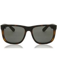 Ray-Ban Ray-Ban Rb4165 Justin Polarized 865/8S in Black for Men | Lyst UK