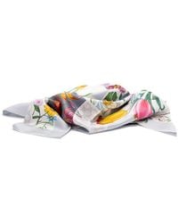 Gucci 'Flora' Foulard in Blue | Lyst UK