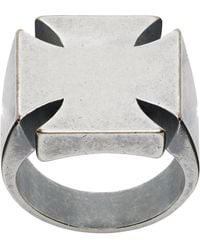 Vetements Biker Cross Logo Ring in Metallic for Men | Lyst UK