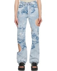 Off-White c/o Virgil Abloh Meteor Cool Baggy Jeans in Grey | Lyst UK