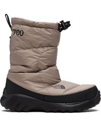 The North Face Nuptse Traction Print Boots in Black | Lyst UK