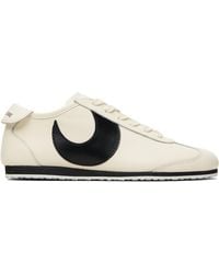 Marine Serre Matte Leather Ms Astra Sneakers in White | Lyst