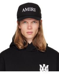Amiri Logo Trucker Cap Hat in Green for Men | Lyst UK