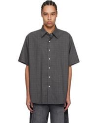 Carter Young Hugo Wool Check Shirt in Blue for Men | Lyst UK