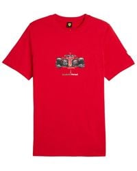 PUMA Ferrari Race Graphic Tee 627052 03" in Yellow for Men | Lyst UK