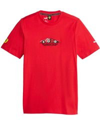 PUMA Ferrari Race Graphic Tee 627052 03" in Yellow for Men | Lyst UK