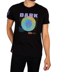 Alpha Industries Nasa Dark Side Hoodie in Black for Men | Lyst